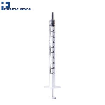 China EOS Disinfecting Type Medical Syringe Needles 1ml Luer Slip Syringe Single Use for sale