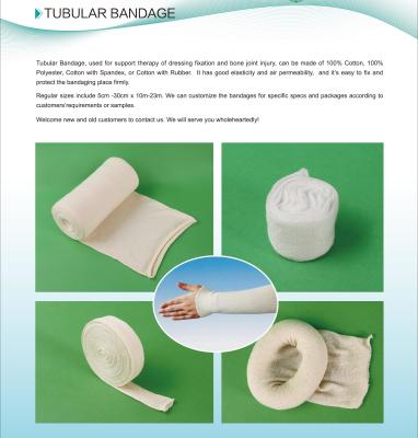 Cina Medical elastic tubular net bandage customizable tubular support bandage in vendita