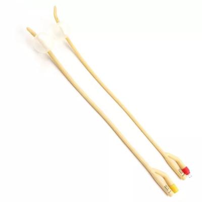 Cina Hospital Urine Catheter Latex Foley Ureteral Catheter Smooth 3 Way or 2 Way Latex Foley Catheter Latex in vendita