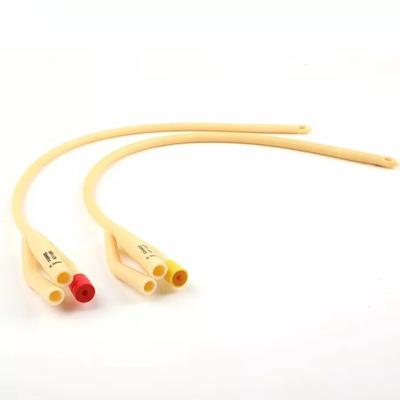 Cina Hospital Urine Catheter Latex Foley Ureteral Catheter Smooth 3 Way or 2 Way Latex Foley Catheter Latex in vendita
