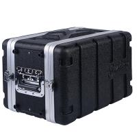 China Durable ABS 6U Shallow Flight Case 8 Inch Depth with Twist Latches for 19 Inch Rack Equipment for sale