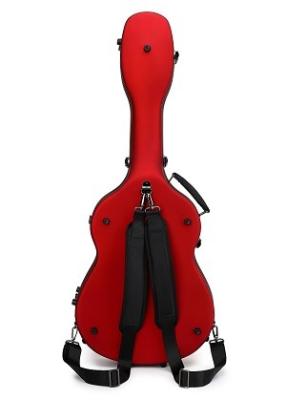 Cina Resistenza della rottura della cassa dello scaffale di Matte Red Fiberglass Classical Guitar in vendita