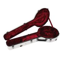 China Fiberglass Hardshell Banjo Case 5 Locks Foam Padding Interior Standard Size for sale