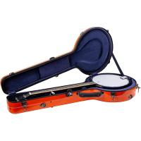 China Flight Approved Fiberglass Banjo Case 99cm with Adjustable Strap and 2 Interior Pockets for sale