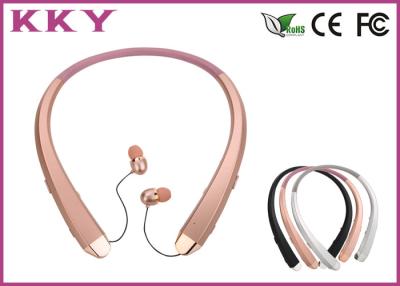 China Noise Cancelling 104dB Portable Bluetooth Earphones , Retractile Foldable Earbuds for sale