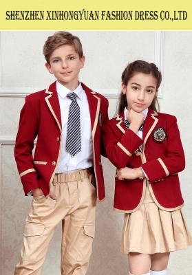 China Red Students School Uniform Polo Shirts For Girls , School Shirt Uniforms for sale