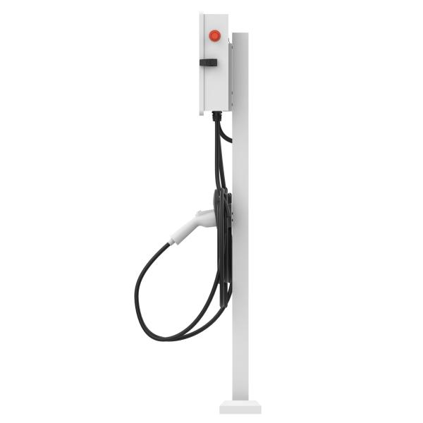 Quality Residential Black Dual Head EV Charger With WiFi Bluetooth Slow Charging 7-9 for sale