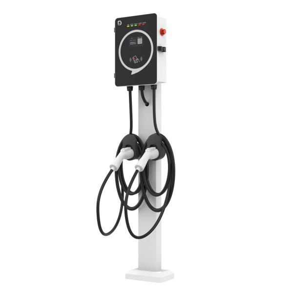 Quality Wall Mounted Portable Ev Charger High Strength With 5m Type 2 Cable RFID Cards for sale