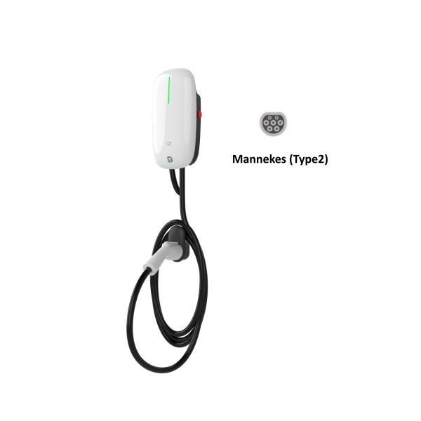 Quality 7kW Ev Wall Charger Fastest Home Ev Charger OEM ODM ABS+PC Enclosure Type2 Connector for sale