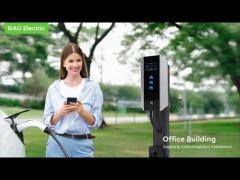 Estação de carregamento de caixa de parede de corrente alternada de 3 em 1 aplicativo RFID Nível de proteção IP65 para infraestrutura pública de carregamento de veículos elétricos