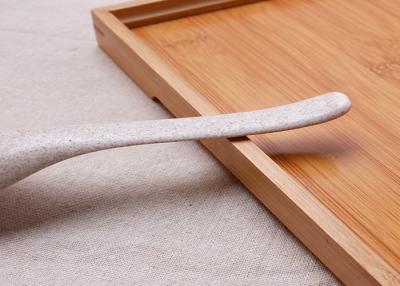 China Kids spoon made from disposable degradable eco-friendly wheat straw fiber and rice husk for sale