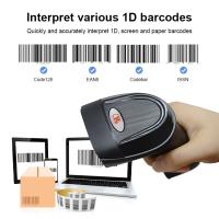 China Bluetooth 2.4GHz Wireless Barcode Scanner 3-In-1 Connection 1D Laser Reader for sale