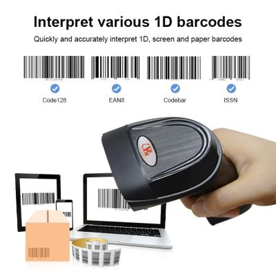 China Bluetooth 2,4 GHz draadloze barcodescanner 3-in-1 verbinding 1D laserlezer Te koop