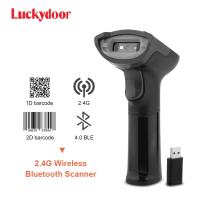 China 1D 2D 2.4G Bluetooth Barcode Scanner Portable Handheld QR Code Reader For Logistics for sale