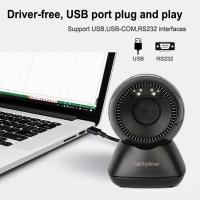 China Table Top Omnidirectional Barcode Scanner USB Wired 1D 2D Hands Free QR Code Scanner for sale