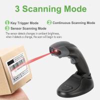 China Wireless Bluetooth 1D 2D Barcode Scanner CMOS Imager With Charging Base / Stand for sale