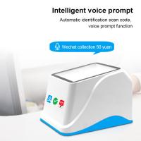 China CMOS 1D 2D POS Barcode Scanner USB Desktop For Mobile Payment for sale