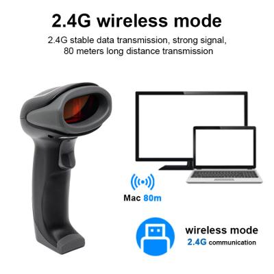 China Luckydoor 1D Bluetooth 2,4 G het Draadloze de Laserabs van de Streepjescodescanner 650nm van PC Materiaal Te koop