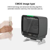 China Desktop Hands Free 1D 2D QR Code Wide Scanning Window Platform Barcode Scanner for sale