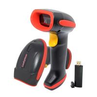 China High Performance 2.4ghz Wireless Barcode Scanner 80m-100m Open Yard for sale