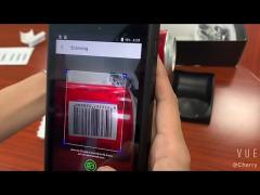 Portable 5200mAh 1.25Ghz Android Handheld POS Machine Capacitive Multi Touch Screen