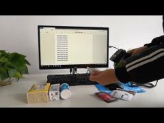 Lecteur de code à barres de câble tenu dans la main d'USB RS232 1D de contrôle de supermarché de scanner de code barres de position