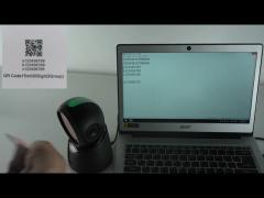 2D Qr Code Barcode Reader Hands-Free Omni-Directional Presentation Barcode Scanner With USB Cable