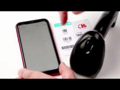 Bluetooth Wireless Barcode Scanner 1D 2D QR Code With Smart Charging Base Cradle