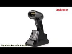 QR Code Wireless Barcode Scanner 30ft 2200mAh LED High Accuracy
