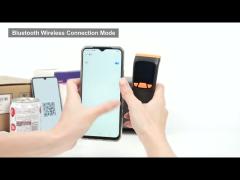 Portable Barcode Scanner Pocket 1D 2D Wireless Blue Tooth Barcode Reader With Display