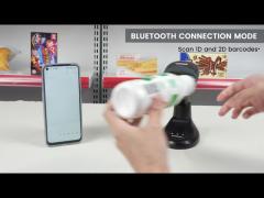 Wireless Bluetooth 1D 2D QR Code Barcode Scanner With Charging Base
