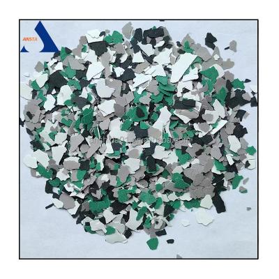 Cina Metodo di applicazione per lo spray di frammenti di roccia compositi per rivestimenti di frammenti di fiocco multicolori in vendita