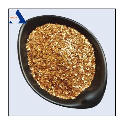 Cina 35 anni Mica Fabbrica di fornitura calcinato fiocchi di oro Mica in vendita