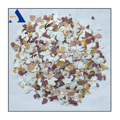 Cina Colori compositi Flakes di vernice decorativa per la costruzione di rivestimento pavimento epossidico misto in vendita