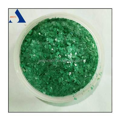 China Warm verkoop Kleur Mica Flakes voor epoxy vloer 1-3mm Kleur Flakes voor Flake Verf Te koop