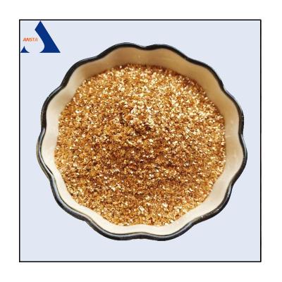 Cina Mica d'oro per le unghie abbellire Mica calcinata per la pittura in pietra in vendita