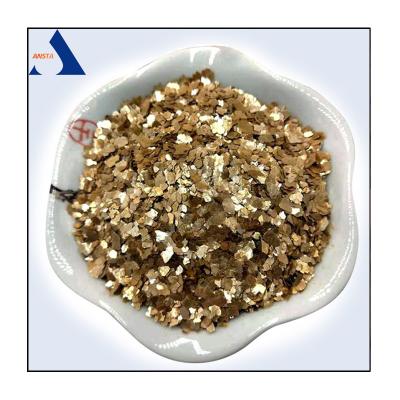 Cina Mica d'oro per le unghie abbellire Mica calcinata per la pittura in pietra in vendita