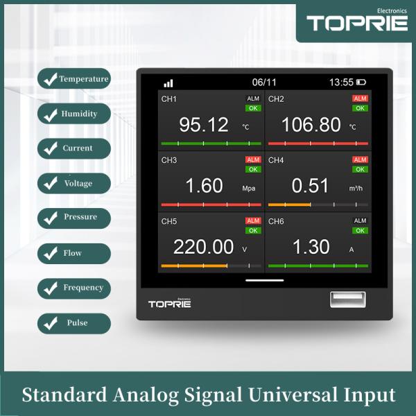 Quality Embedded Panel Data Acquisition System Smart K Type 8 Channel Paperless for sale