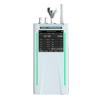 China Pm2.5 PM5 PM10 PM0.3 Dust Particle Counter RJ45 4G Multi Parameter Air Particle Size Analyzer for sale