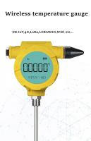 China M20 *1.5 Thread Wireless Digital Temperature Sensor 0.5 ℃ Accuracy Selection Outdoor Harsh Environment Wireless Temperature Indicator Meter for sale