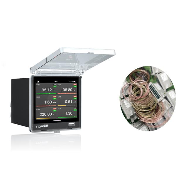 Quality 4 Inch Touch Screen Paperless Recorder Multi Channel Data Acquisition Device for Temperature Pressure Voltage Current Monitoring for sale