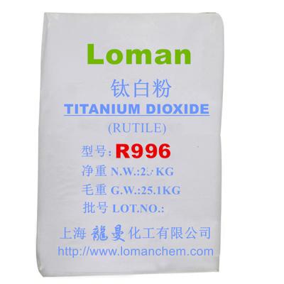 China White Powder Rutile Titanium Dioxide for Water Based Paint TiO2 93%& Loman Brand for sale