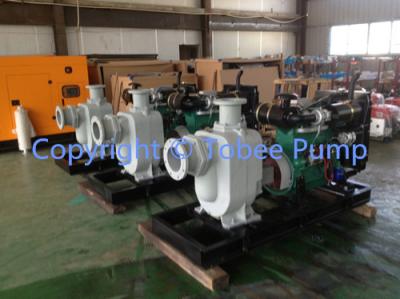 China Self priming diesel engine sewage pump for sale
