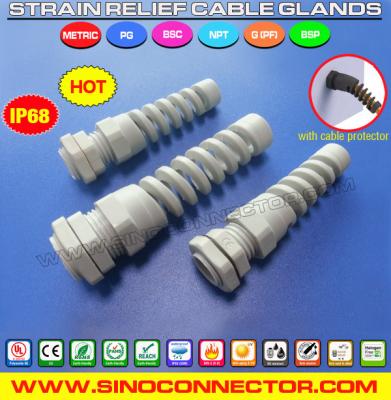Cina Glandule di cavo protettive da piegatura IP68, glandule di cavo isolanti di nylon protettive da flessibilità NPT per cavi flessibili in vendita