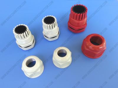 China Glándulas aisladas de cable eléctrico de nylon IP68 impermeable PG7~PG48 con hilo de tornillo PG integrado en venta