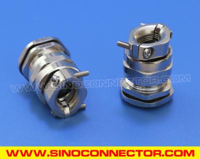 China Metalen PG kabelwartel en messing Metrische kabelwartelconnector met trekontlasting (trekweerstandsklem) Te koop