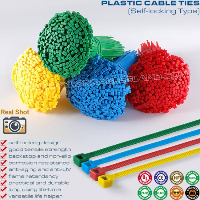 12 Zoll Umweltfreundlichem Kunststoff-Kabelbinder, 40 Pfund Vielseitige Nylon-Kabelbinder für die Kabelführung