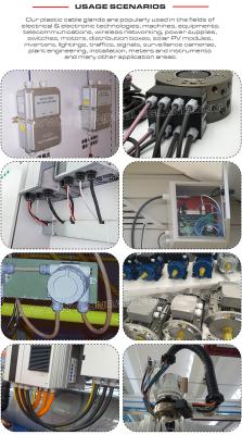 China PG7-PG48 Nylonkabeldrüsen Verstellbare Steckverbinder, IP68 wasserdicht PG Elektrikabeldrüsen für elektrische Geräte zu verkaufen
