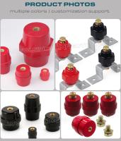 China SM Type Busbar Standoff Insulators, SM25 Polyester Low Voltage Insulator with Screw M6 & BMC/SMC Busbar Supporter for sale