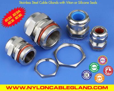 Cina Pressacavi serie PG stagni IP68 acciaio inox inox 304, 316, 316L con guarnizioni ermetiche in gomma fluorurata in vendita